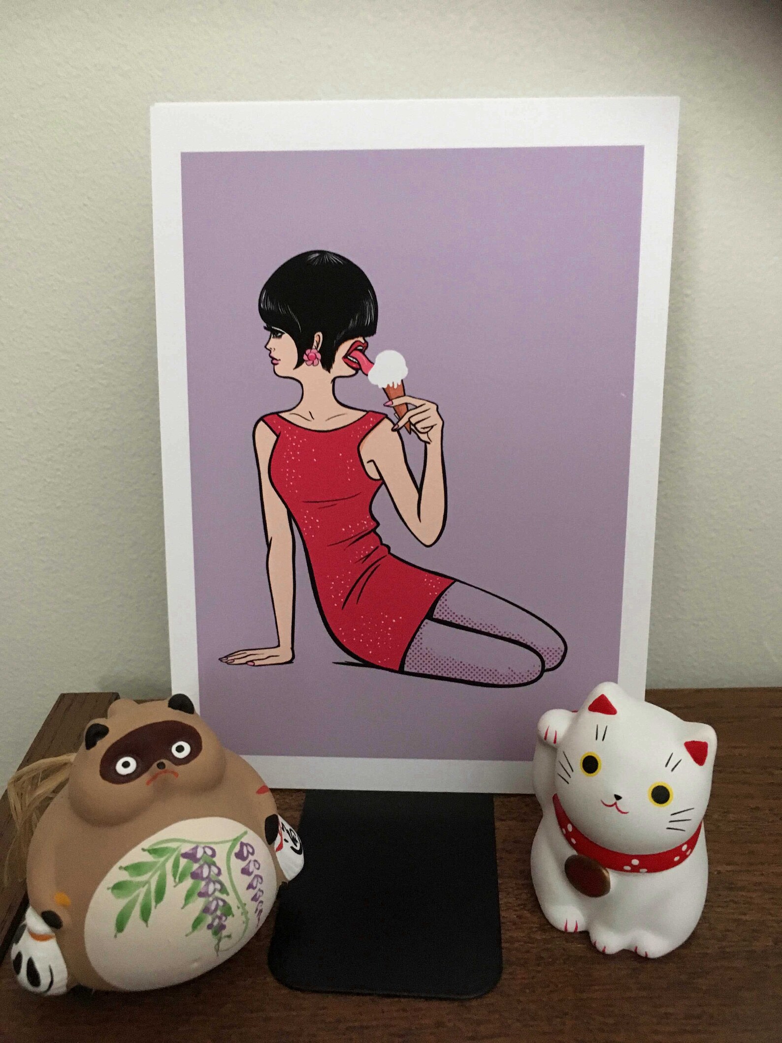 Modern Yokai Print Futakuchi Onna - Etsy