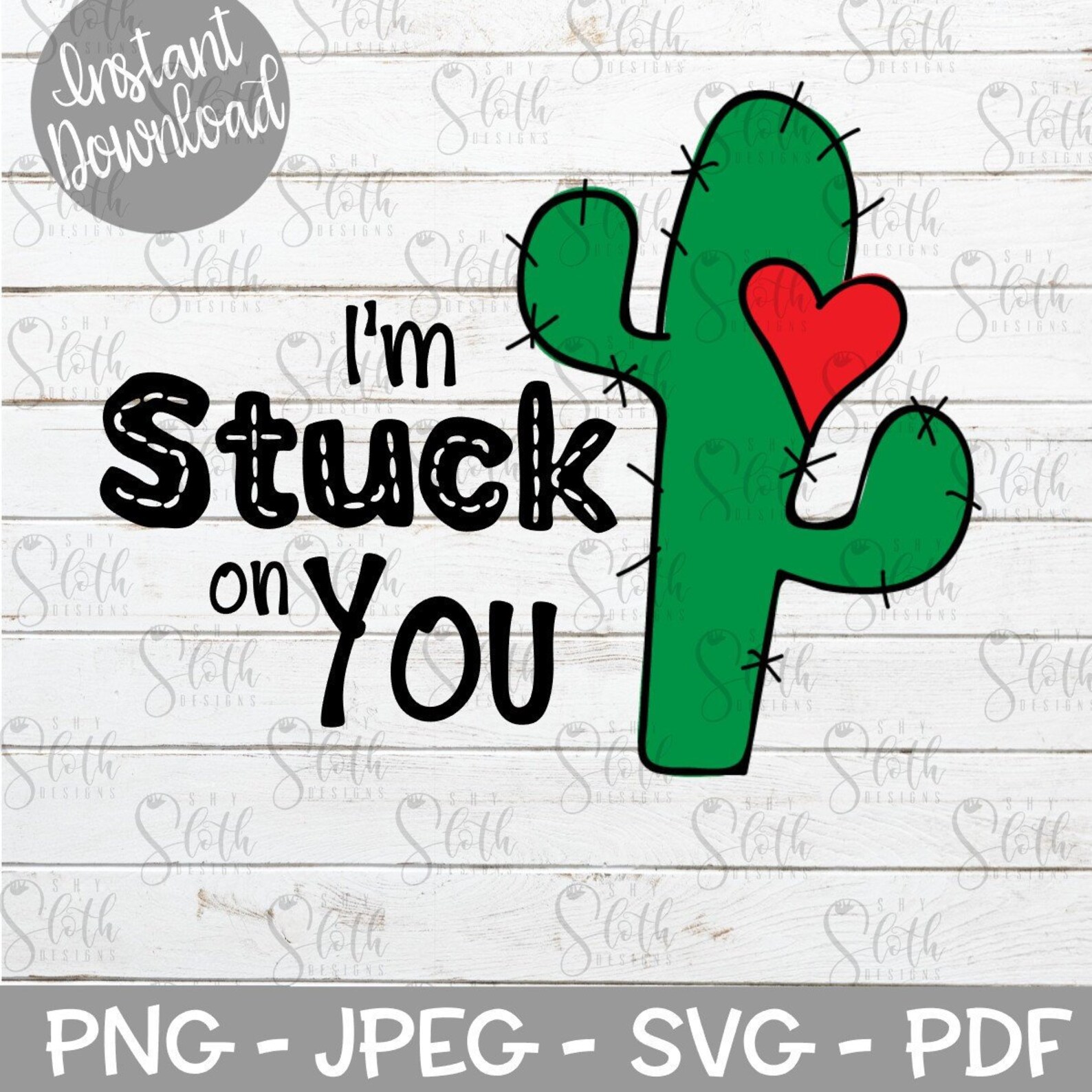 Valentines Day SVG Cut File I'm Stuck on You Valentine - Etsy