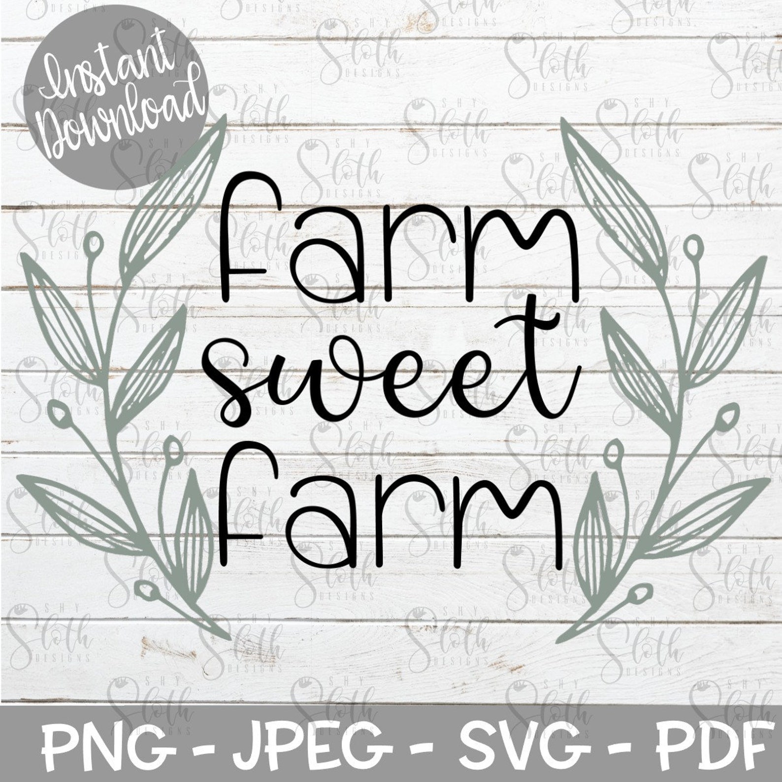 Farm Sweet Farm Sign SVG Cut File Digital File SVG Farmhouse - Etsy