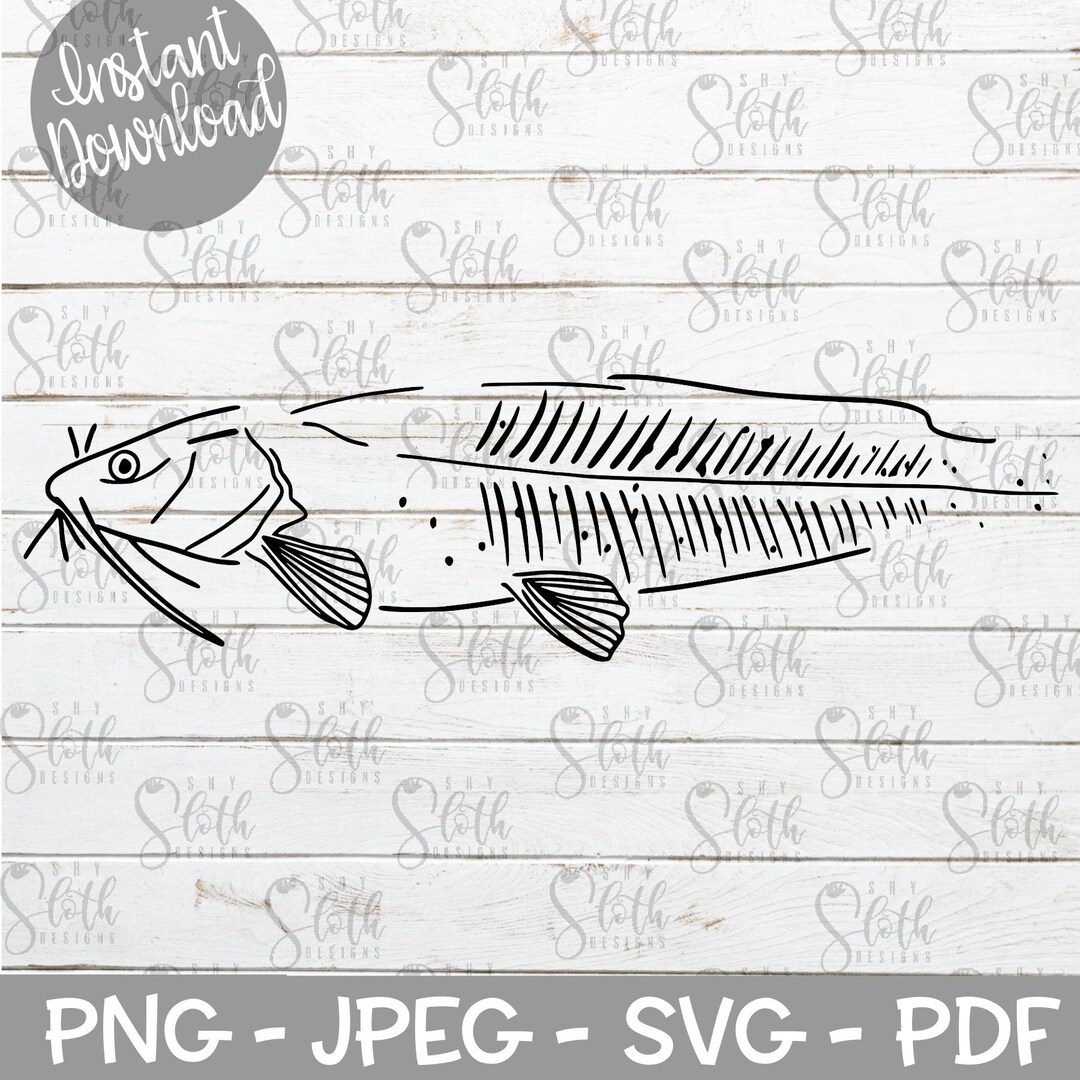 Fishing Lure SVG, Catfish Fishing Lure Pattern, SVG Cut File for ...