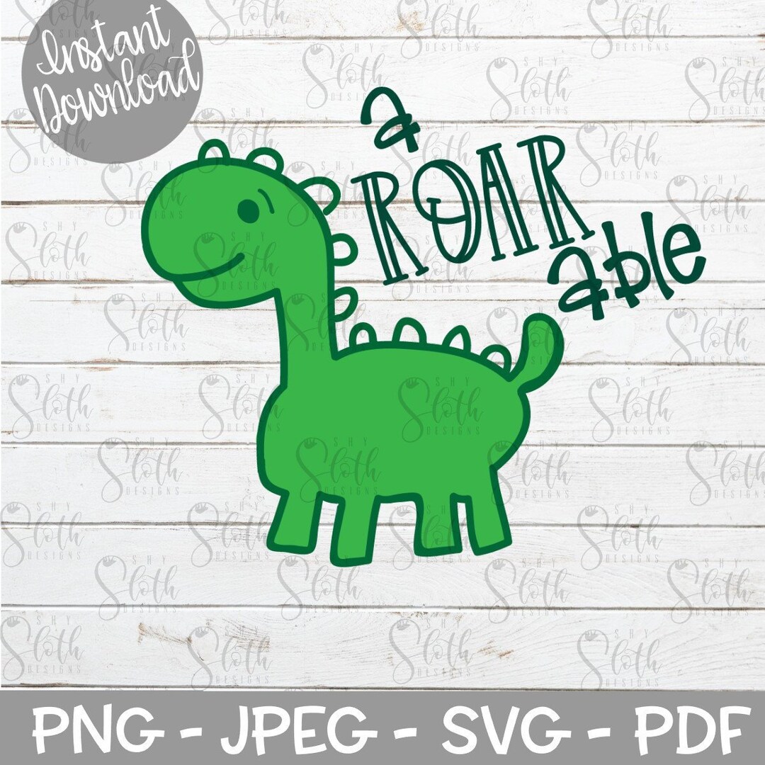 Aroarable Dinosaur Digital SVG Cut File, Dinosaur SVG, Dino Cut File - Etsy