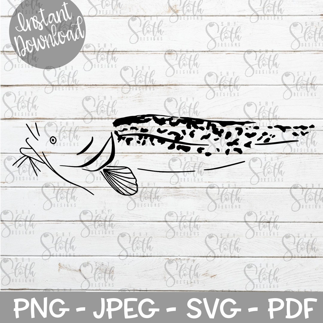 Fishing Lure SVG, Catfish Fishing Lure Pattern, SVG Cut File for ...