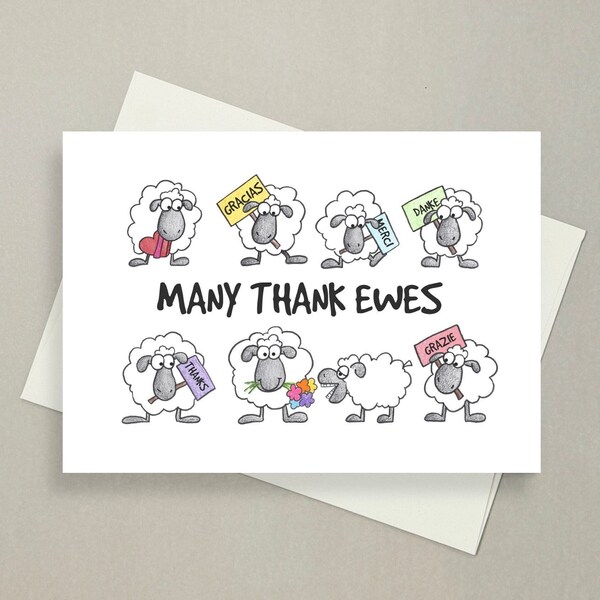 Manly Thank You Card - Etsy