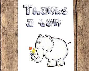 Thanks a Ton - Etsy