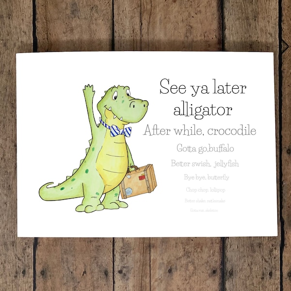 See You Later Alligator - Etsy