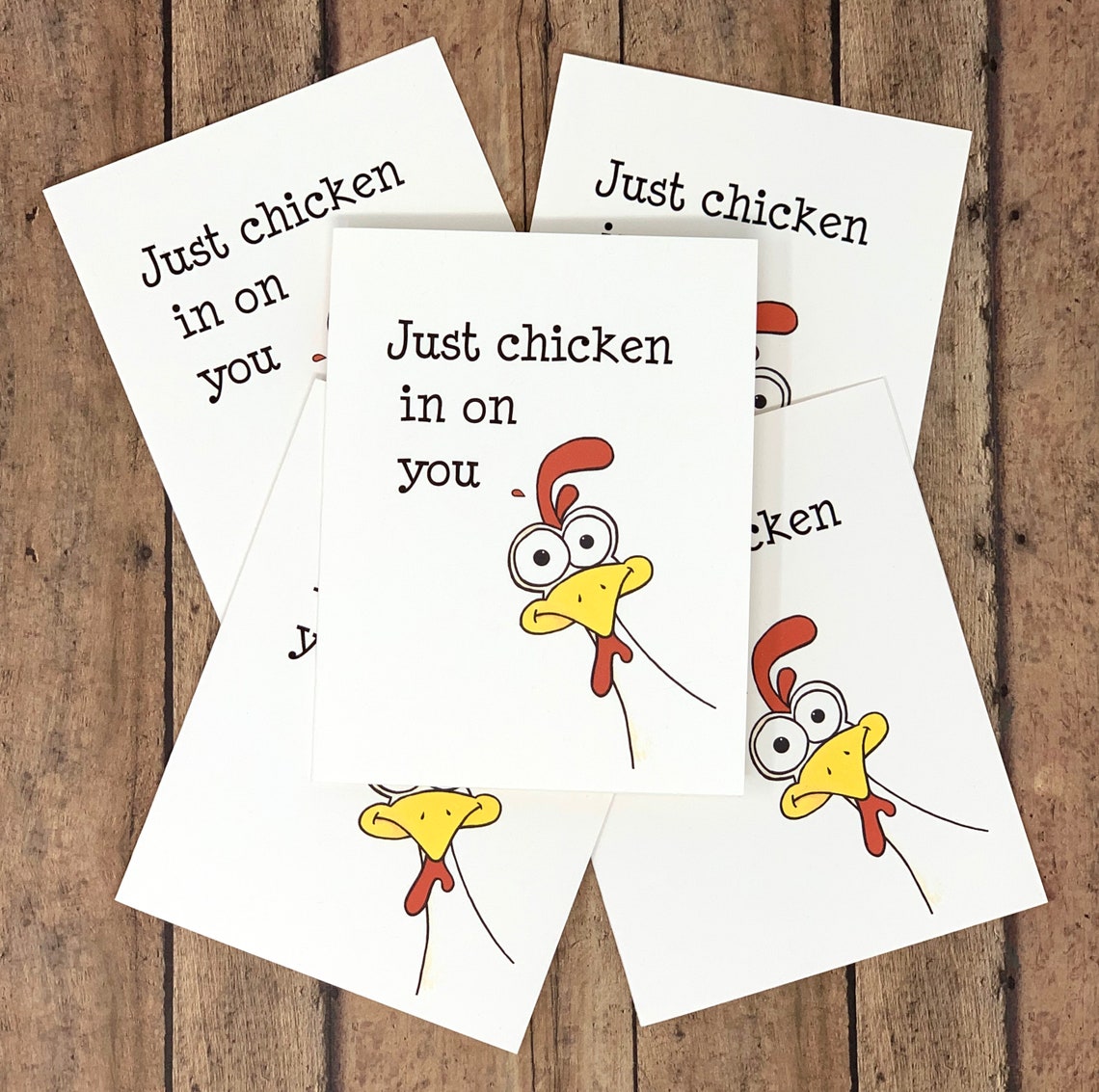 Just Chicken in on You Funny Greeting Card - Etsy