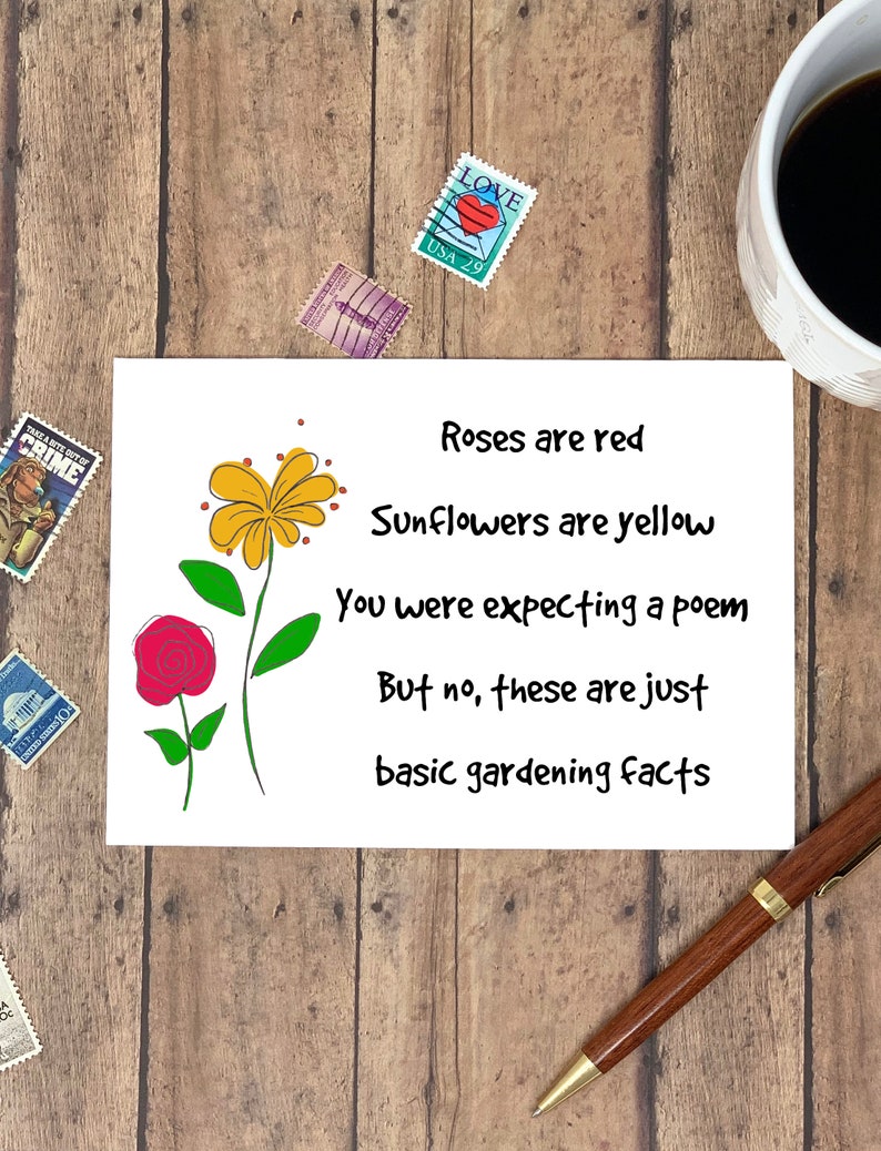 Funny Greeting Card Roses Are Red - Etsy
