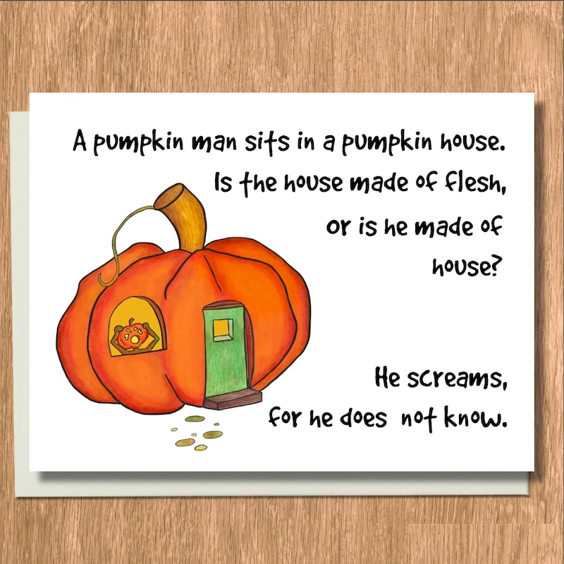 Funny Halloween Card - Etsy