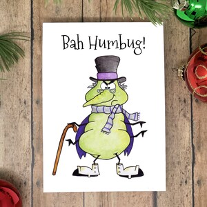 Bah Humbug Funny Christmas Card - Etsy