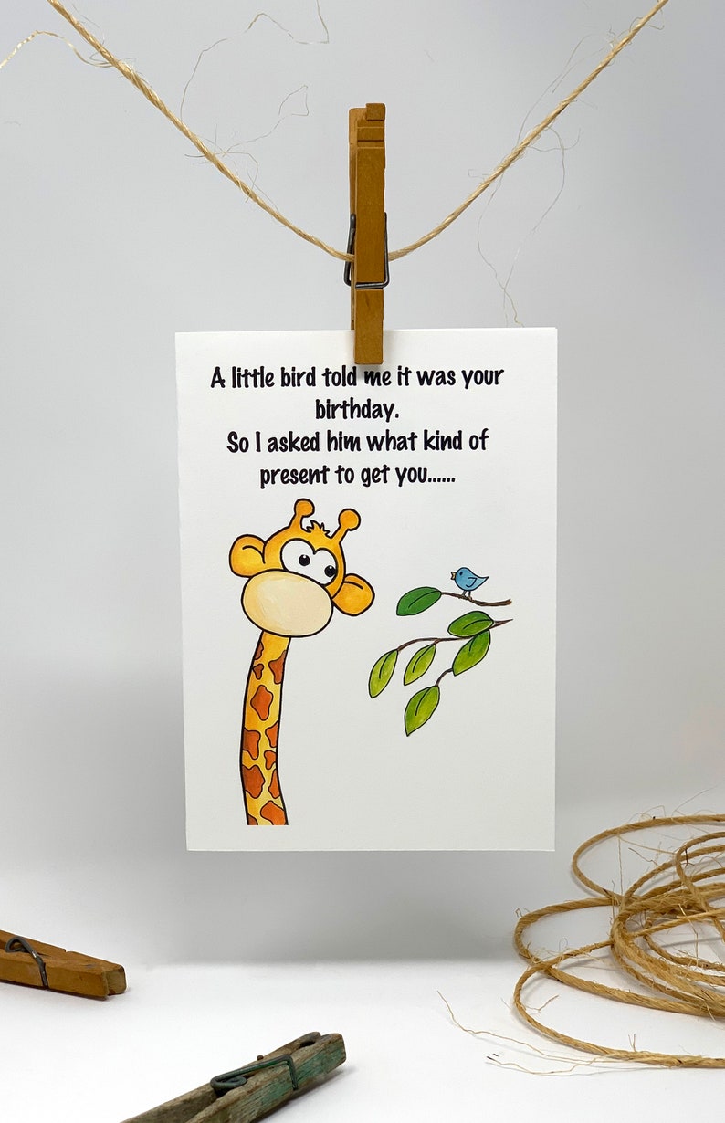 Funny Birthday Card A Little Bird Told Me It's Your | Etsy