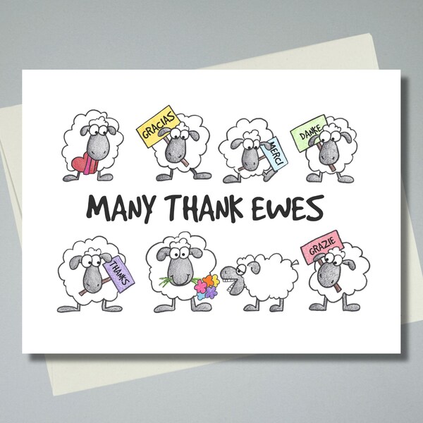 Funny Thank You Card - Etsy