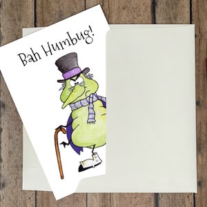 Bah Humbug Funny Christmas Card - Etsy