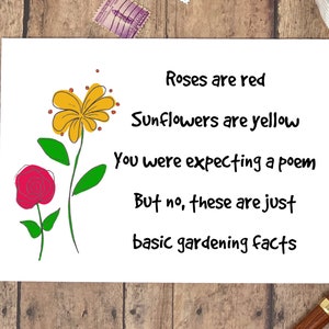 Funny Greeting Card Roses Are Red - Etsy