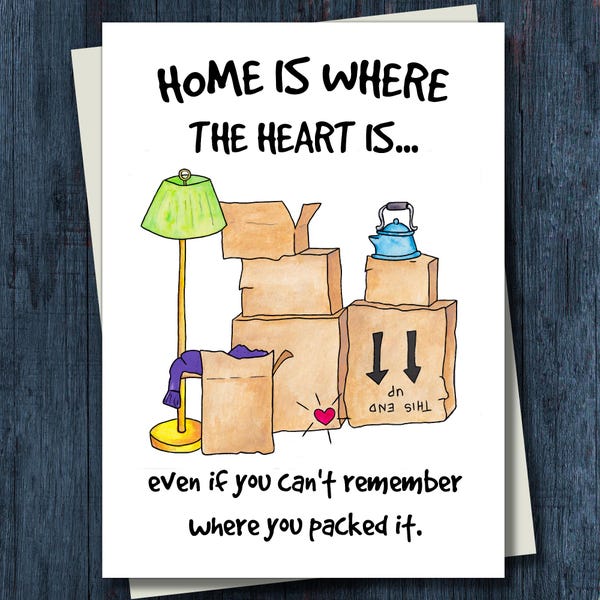 Funny New House Card - Etsy