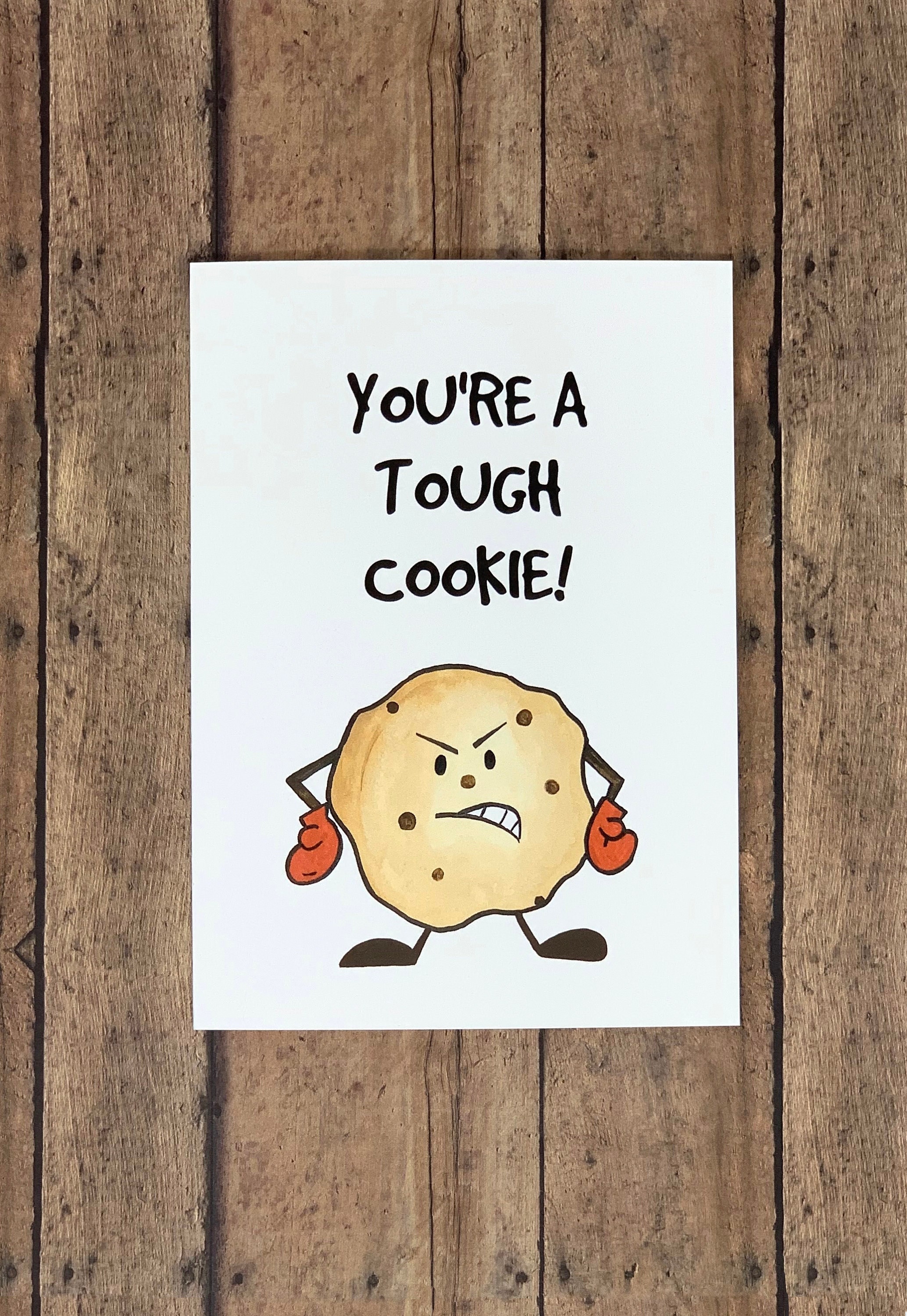 You're a Tough Cookie Funny Get Well Card Encouragement - Etsy