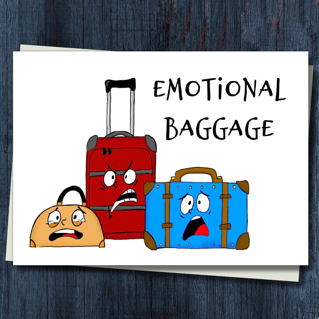 Funny Emotional Baggage Greeting Card - Bring a Smile to Someone's Face ...