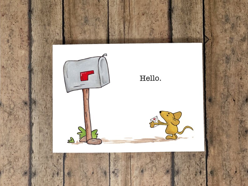Funny Greeting Card Hello - Etsy