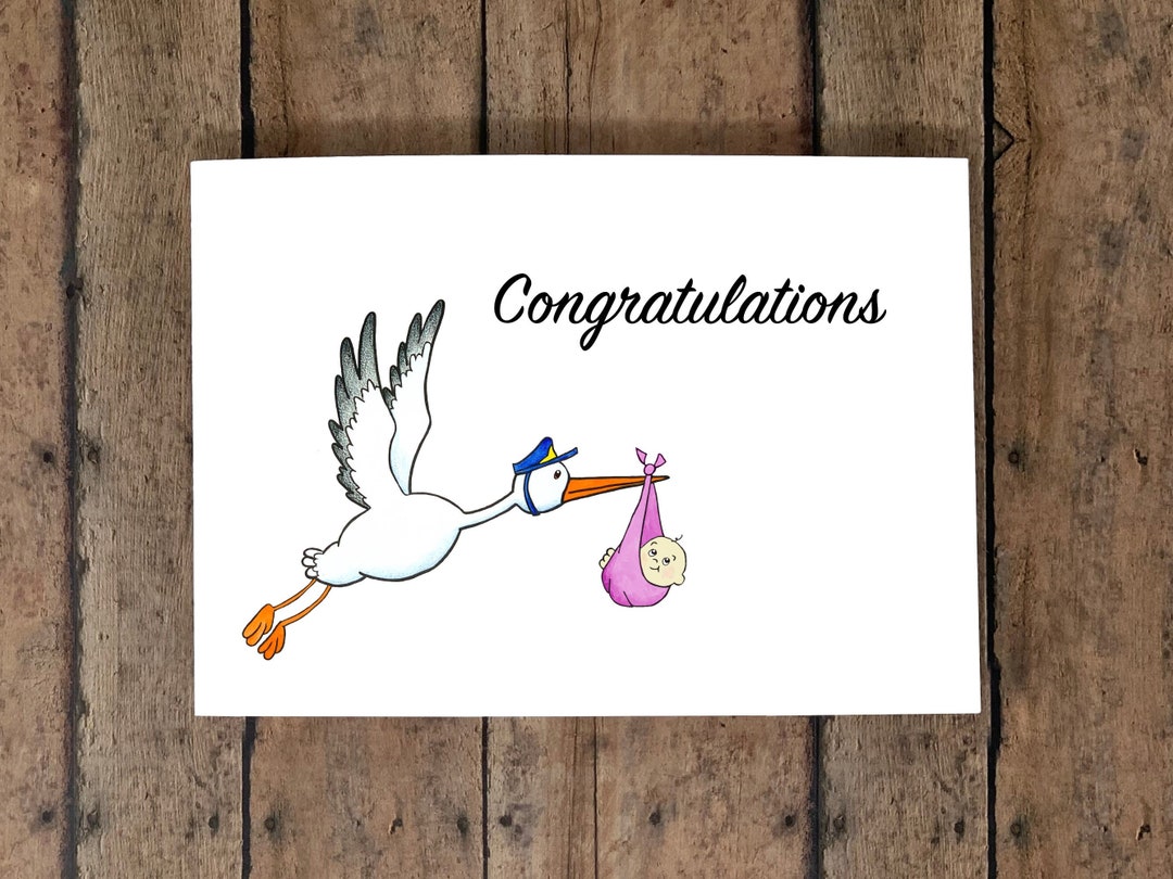 Funny Baby Congratulations Card Special Delivery - Etsy