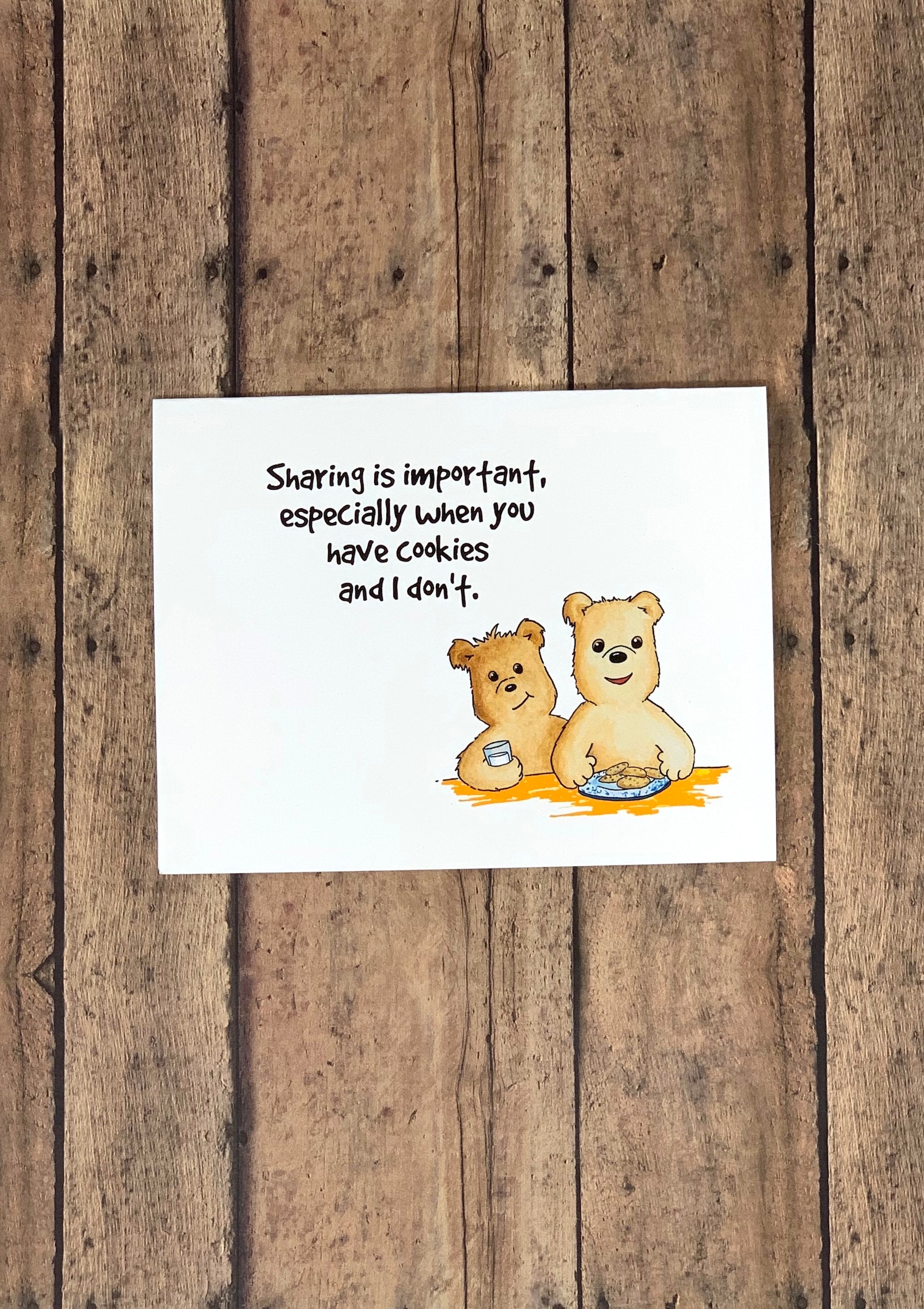 Funny Notecard Set Five Cards - Etsy