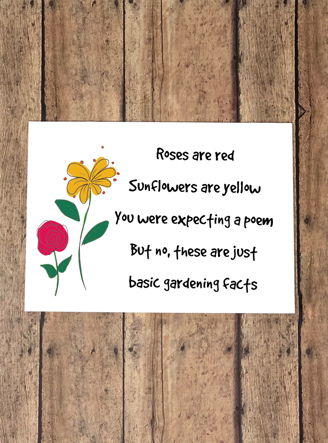 Funny Greeting Card Roses Are Red - Etsy