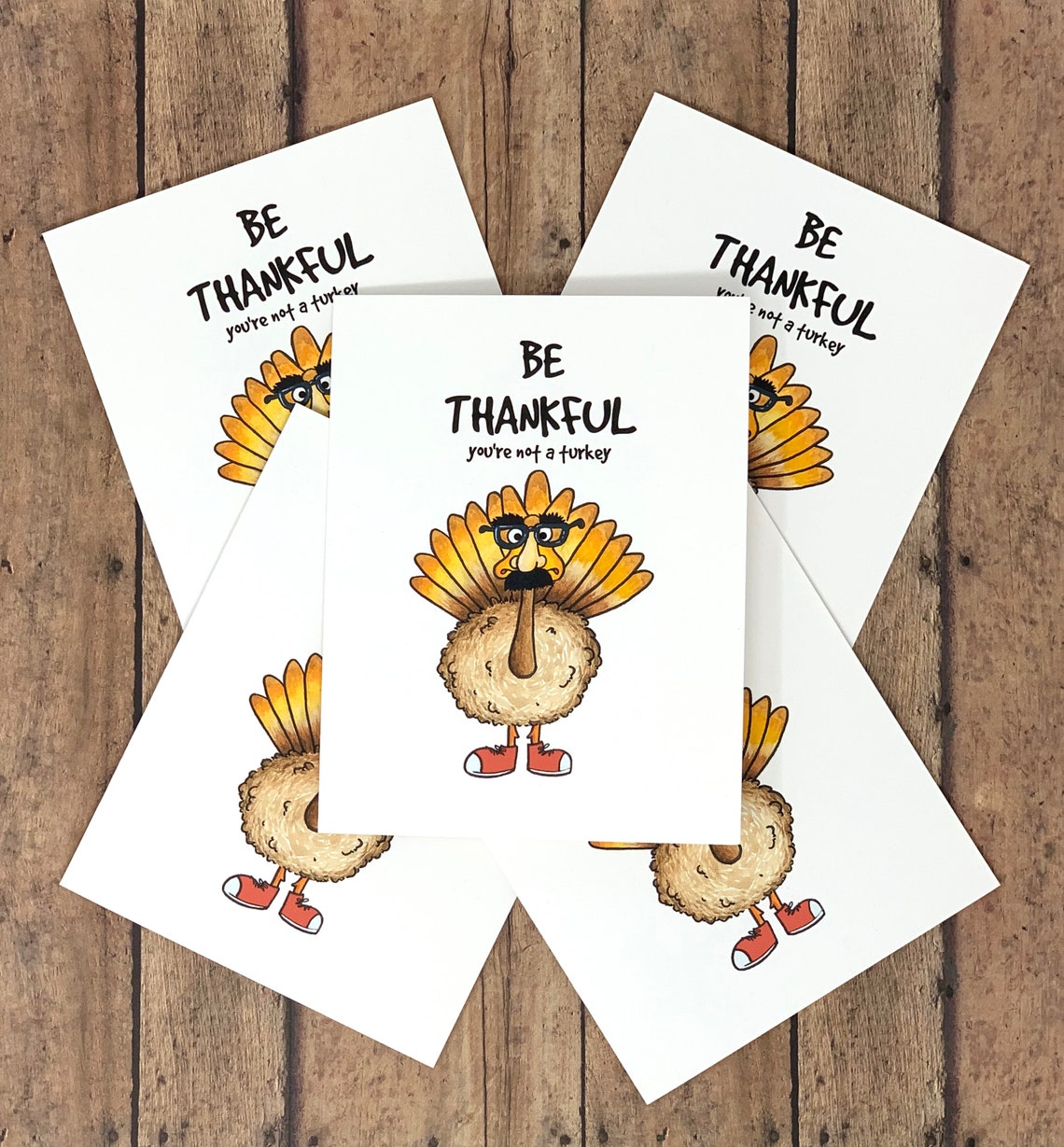 Funny Thanksgiving Card Be Thankful You're Not a Turkey - Etsy