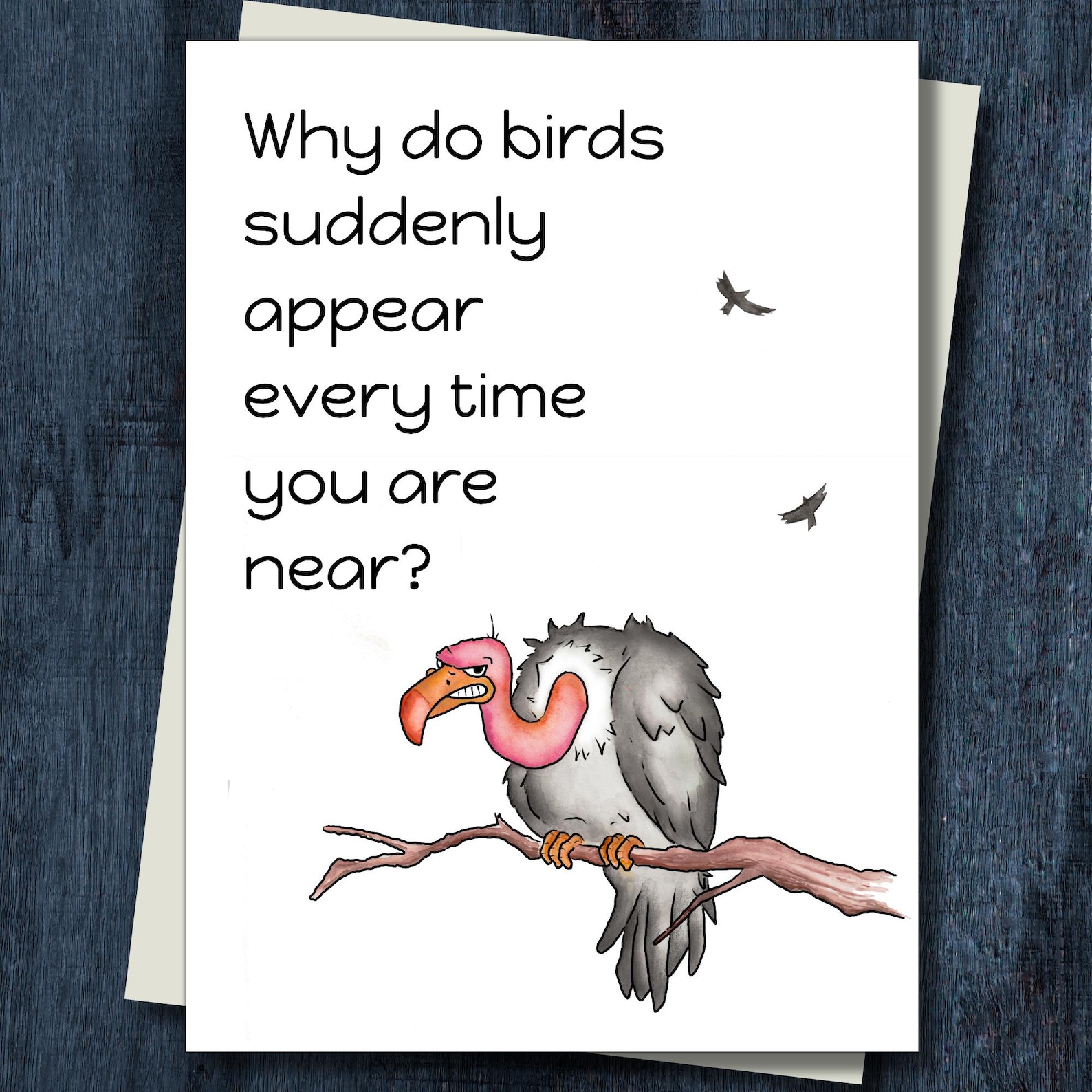 Funny Vulture Birthday Card - Why Do Birds Suddenly Appear... - Etsy