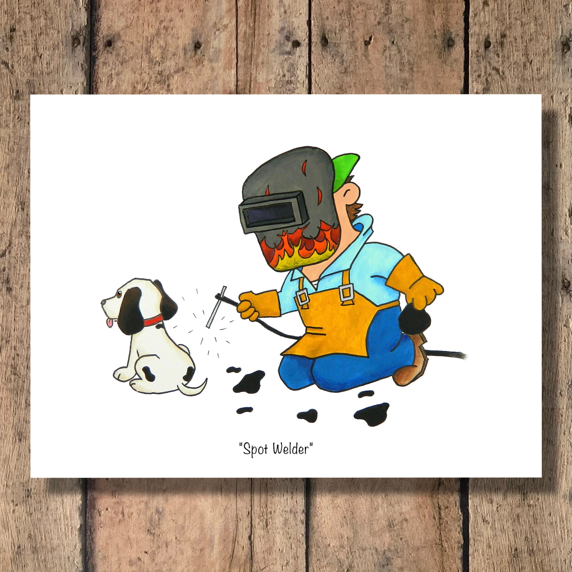 Funny Welder Cartoon