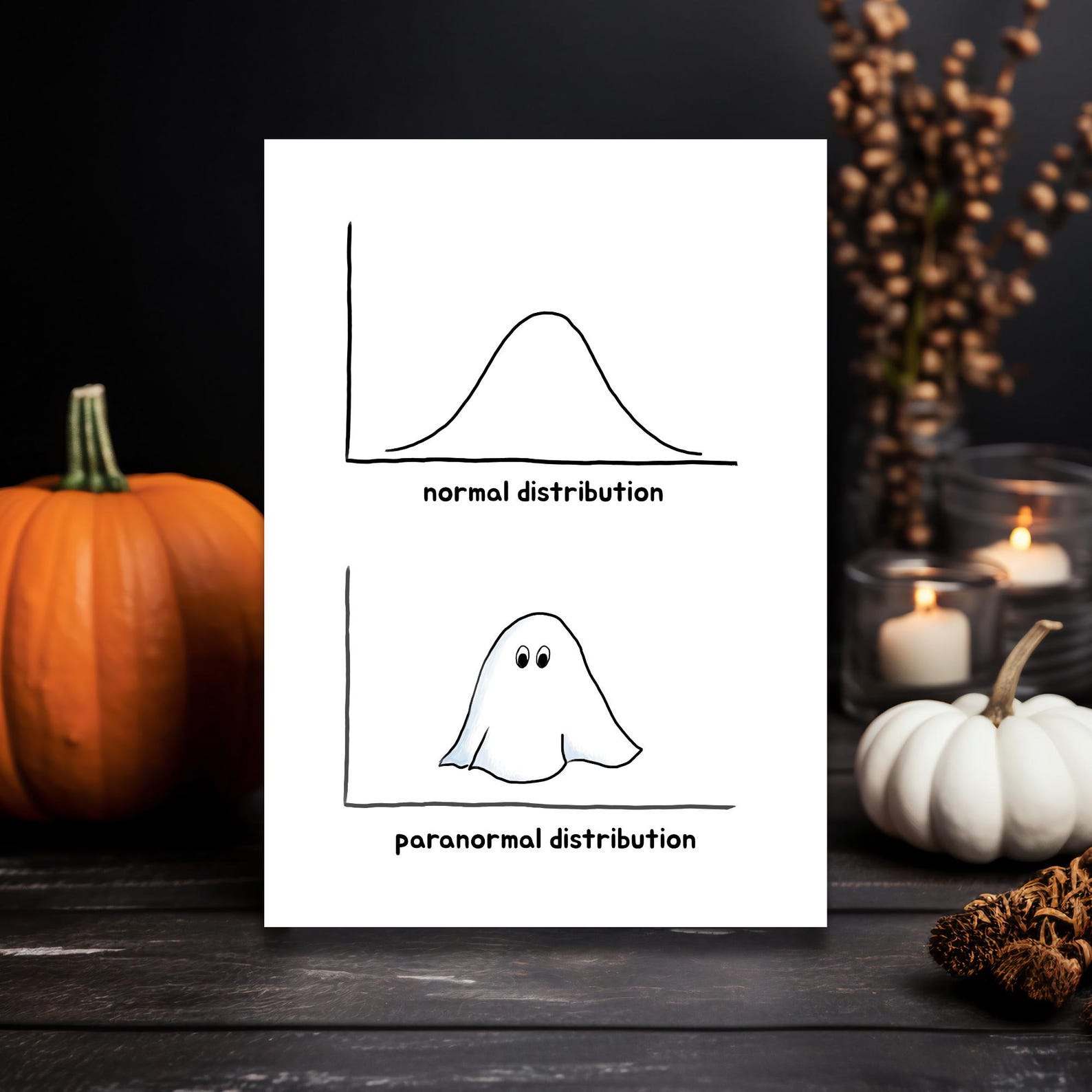 Funny Ghost Halloween Card - Paranormal Distribution - Etsy