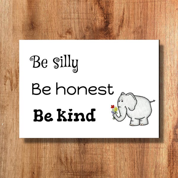 Be Silly Be Honest - Etsy