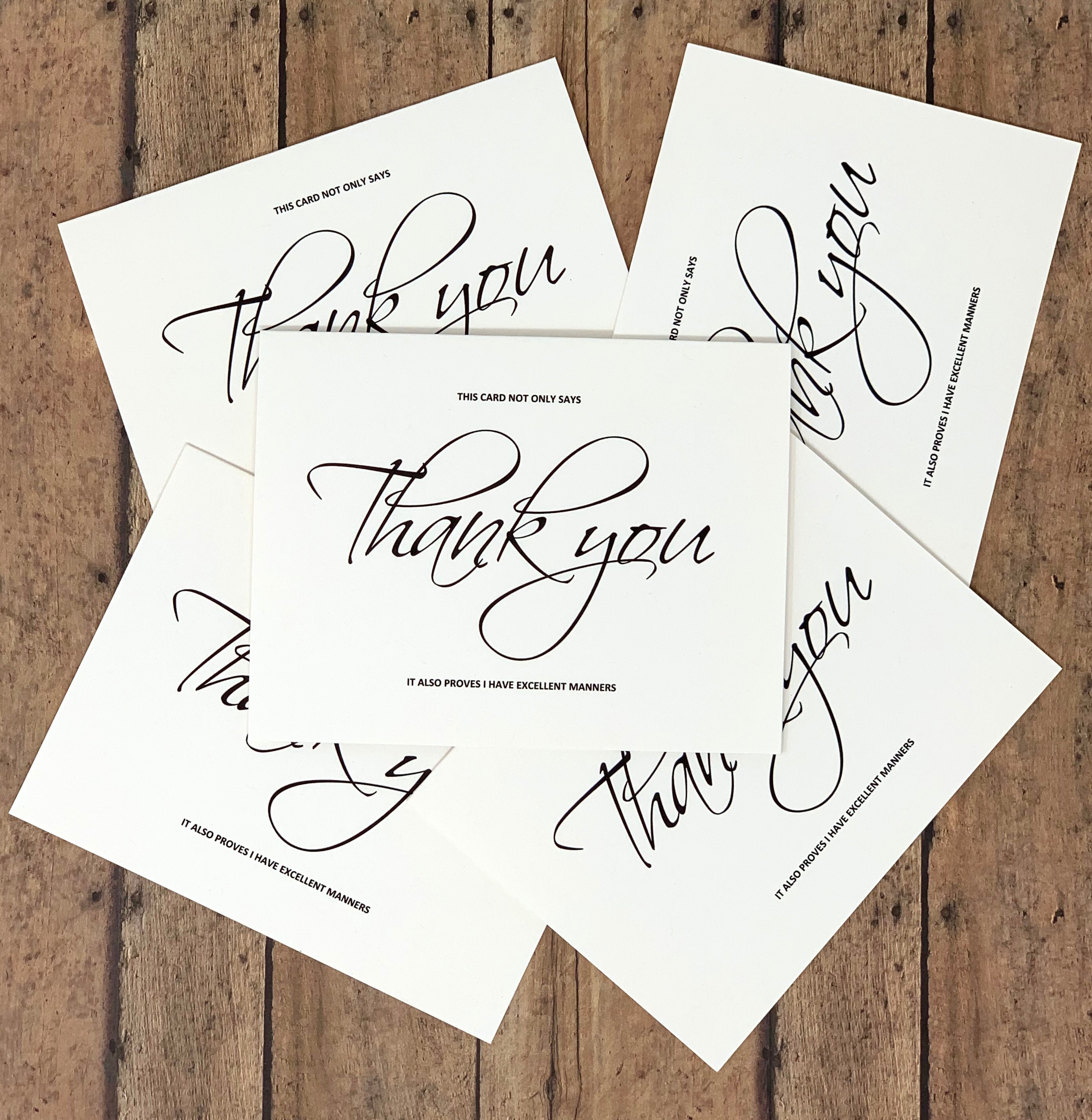 Funny Thank You Card This Card Not Only Says Thank You It - Etsy
