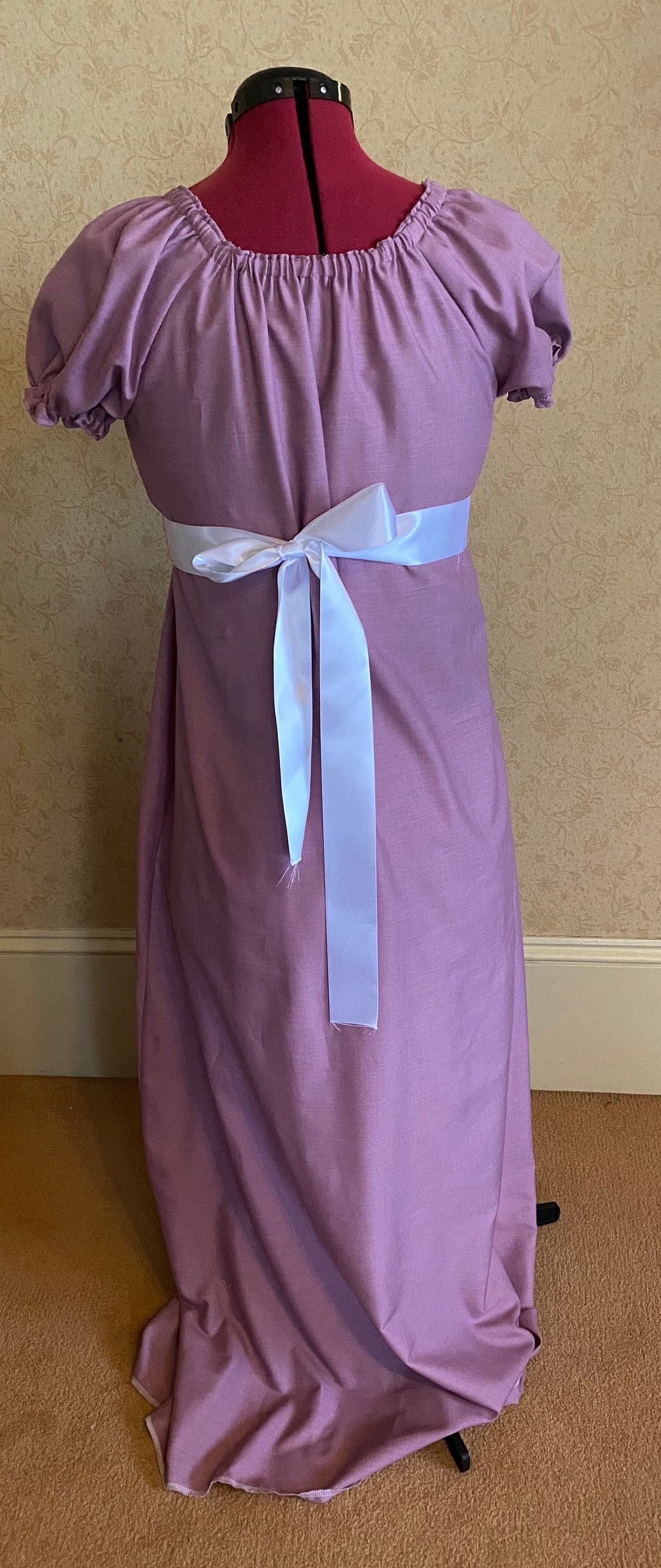 Emma Day Dress Lilac Cotton - Etsy