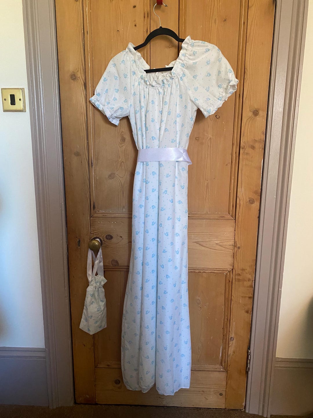 Emma Day Dress Blue and White - Etsy