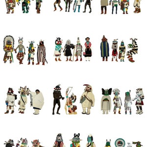 1996 Hand Carved, Embossed & Painted Hopi STONE EATING” Kachina Style ...