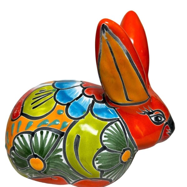 Vintage Mexican Pottery Rabbit - Etsy