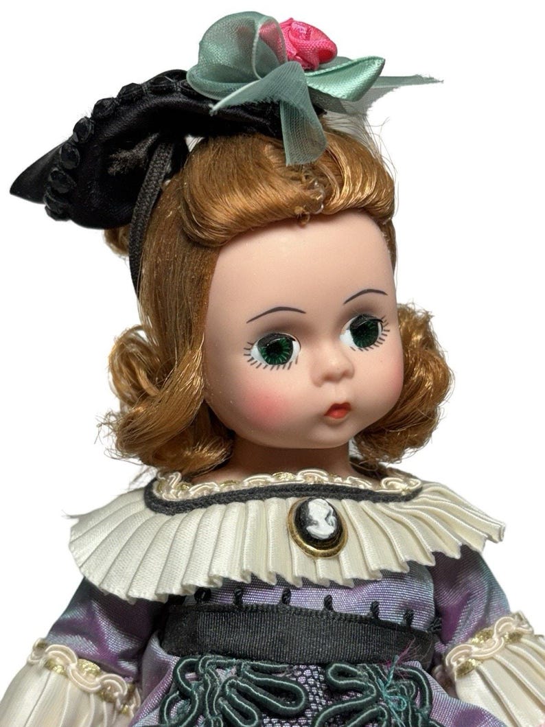 Madame Alexander 8" LITTLE MISS GODEY 1992 Club Doll W/ Tag No Box Red ...