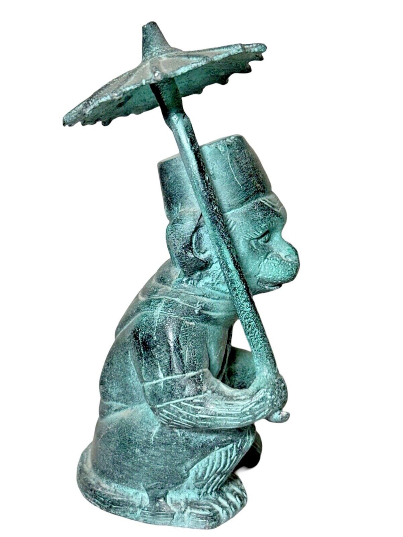 1920's/30's Moroccan Style Bronze Monkey With a Fez & Parasol - Etsy
