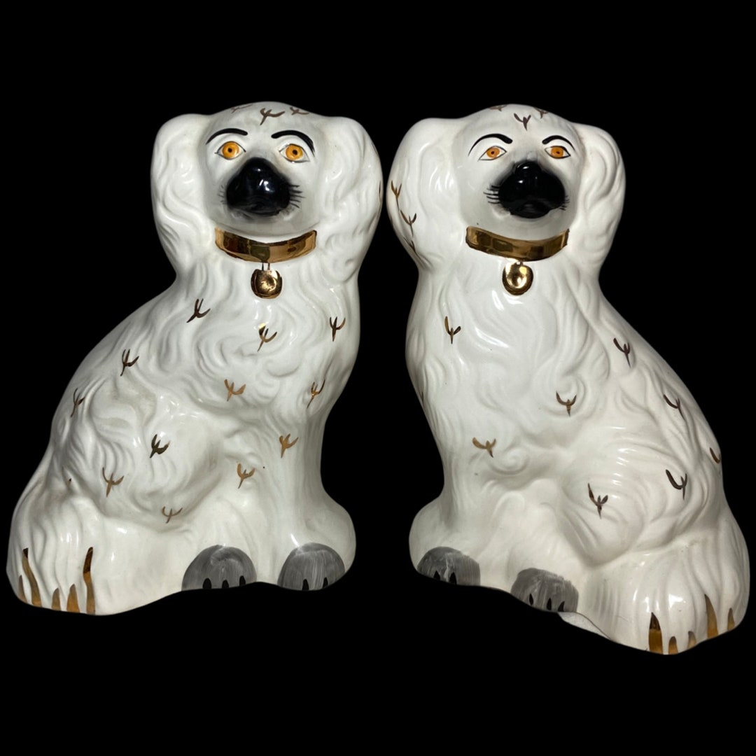 2 Beautiful Beswick Porcelain Staffordshire Spaniel Dogs From England ...
