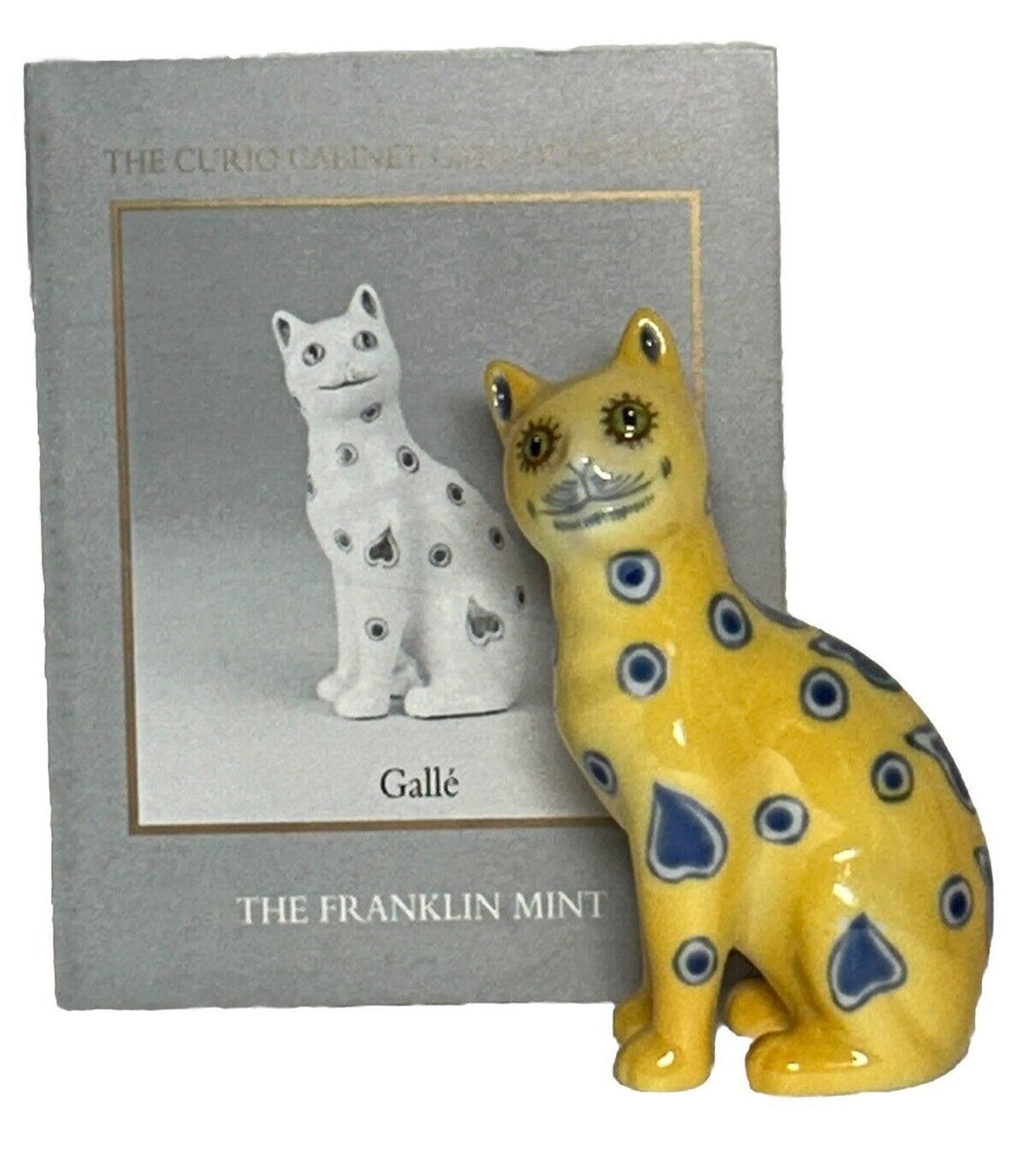 The Curio Cabinet Cats Collection - the Franklin Mint -- GALLE With ...