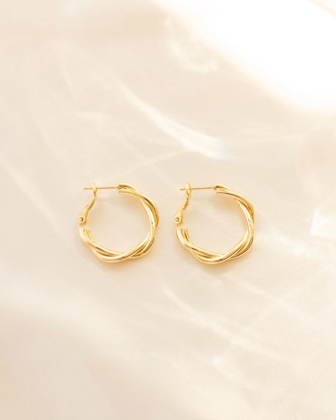 Braided Hoop, Braided Earring, Hoop Earrings, Twisted Hoop Earring ...
