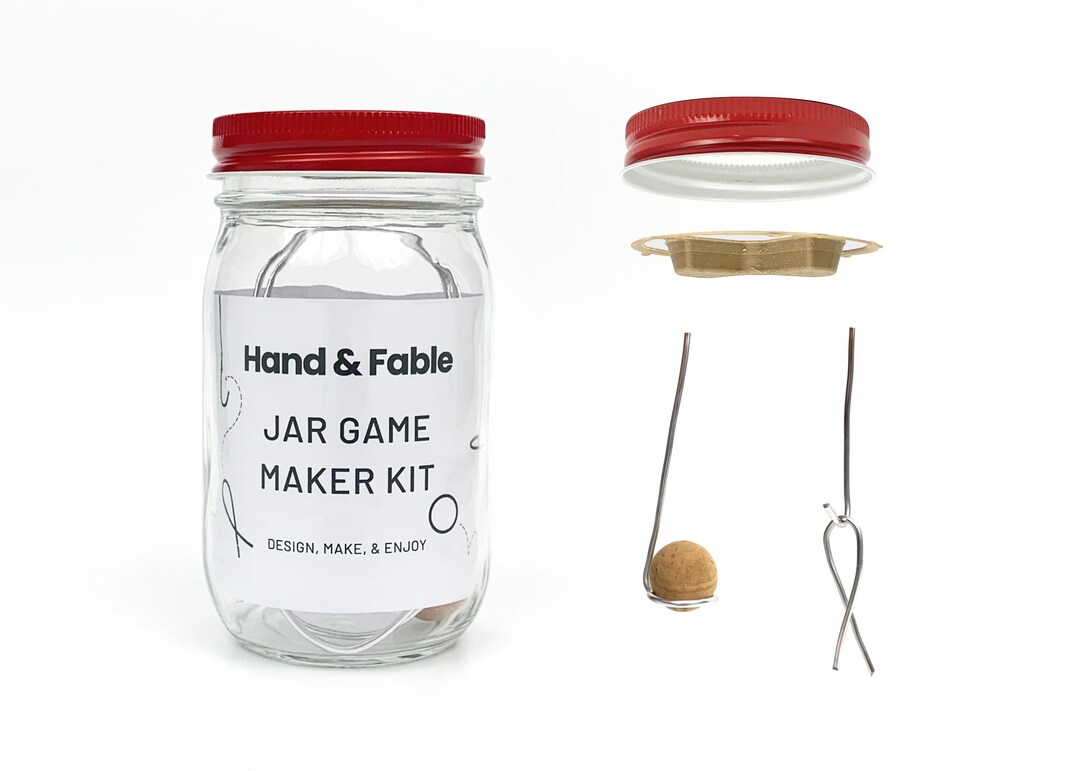 Jar Game Maker Kit With Mason Jar Lid, Mount, Wire, Ball, and Online ...