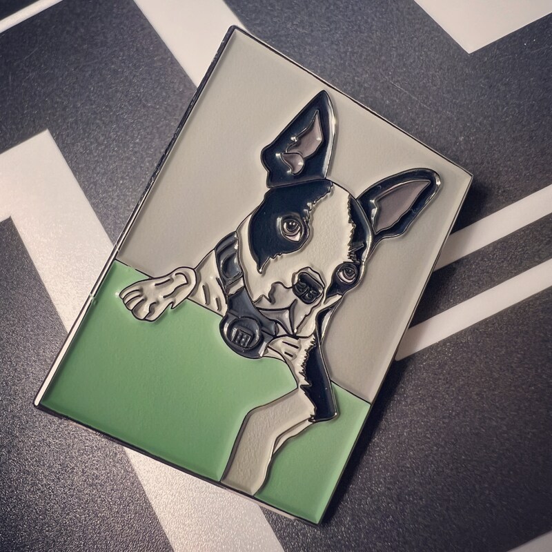 Boston Terrier Enamel Pin - Etsy