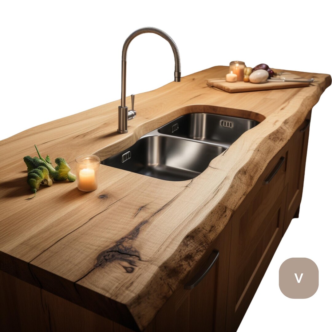 Solid Wood Top Made of Oak Worktop Desk Dining Table - Etsy