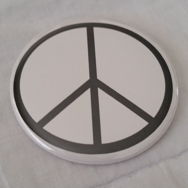 Peace Sign Button - Etsy