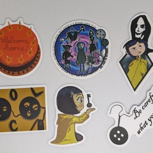 Coraline Set of 6 Stickers Variation #12 Wybie Beldam Other Mother ...