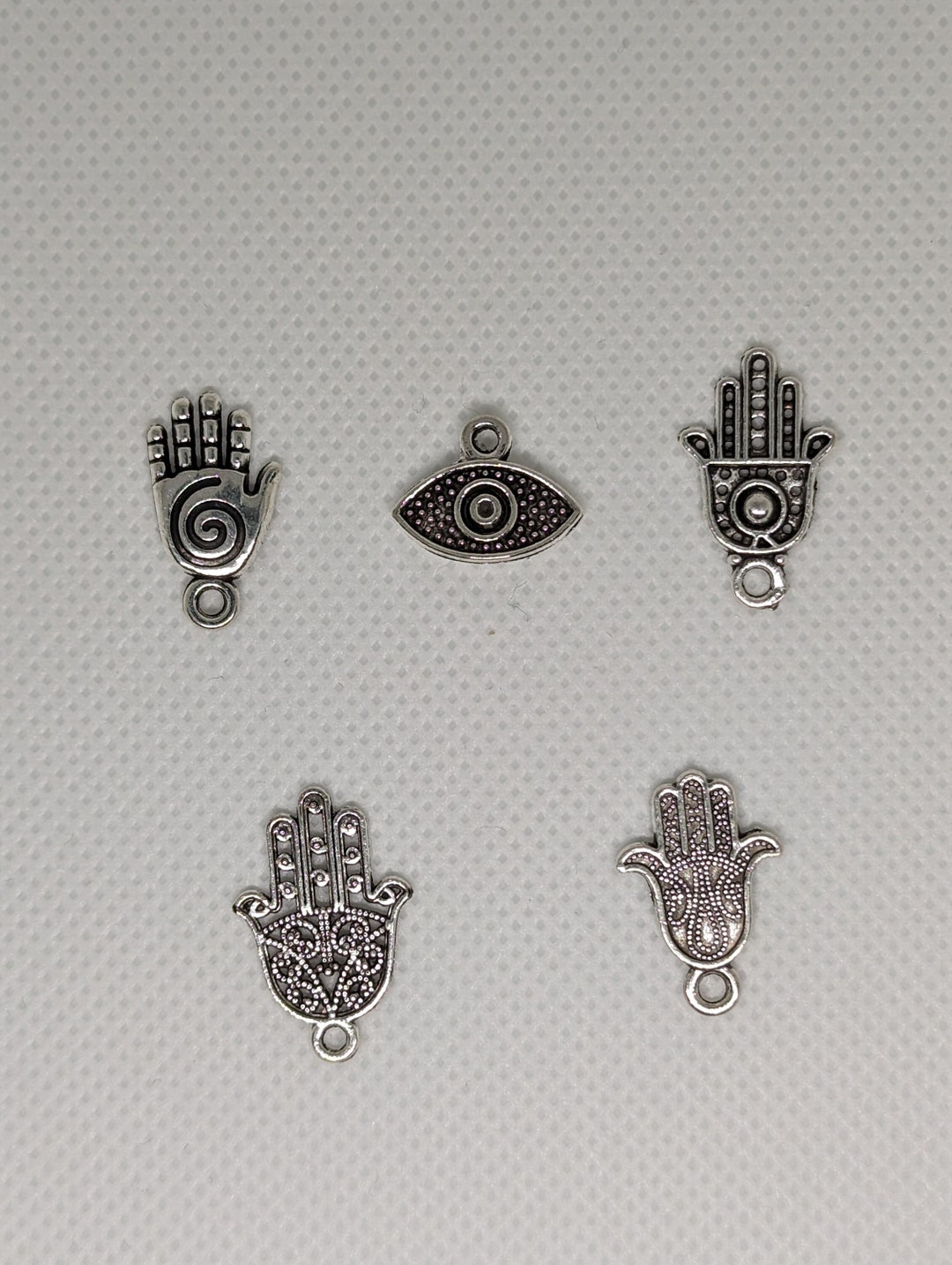 Evil Eye Hamsa Hand of Shiva Healers Hand Shaman Hands .5 Inch Bead ...