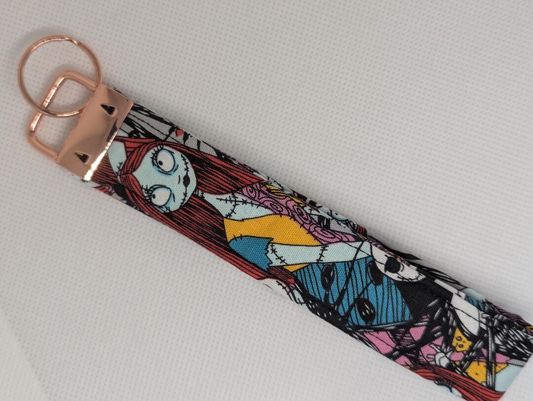 Nightmare Before Christmas Sally Keychain Wristlet Clutch Strap Woven ...