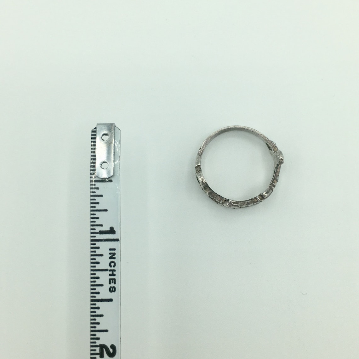 Vintage Friendship Ring Sterling Silver With 4 Figures Encircled ...