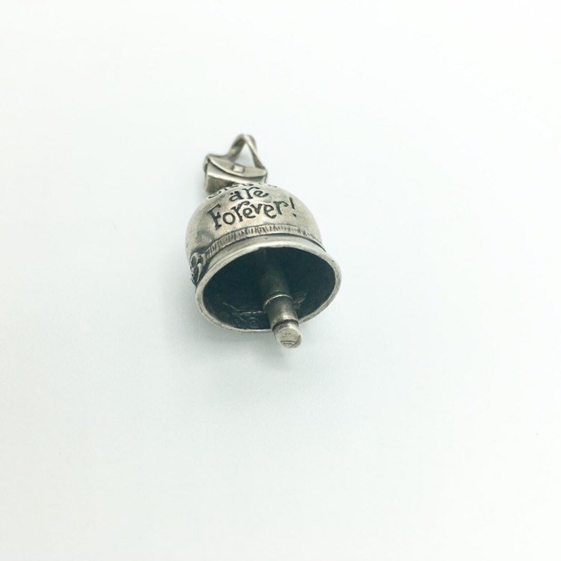 Vintage 925 STERLING Sisters Are Forever Double Side Bell Charm Pendant ...