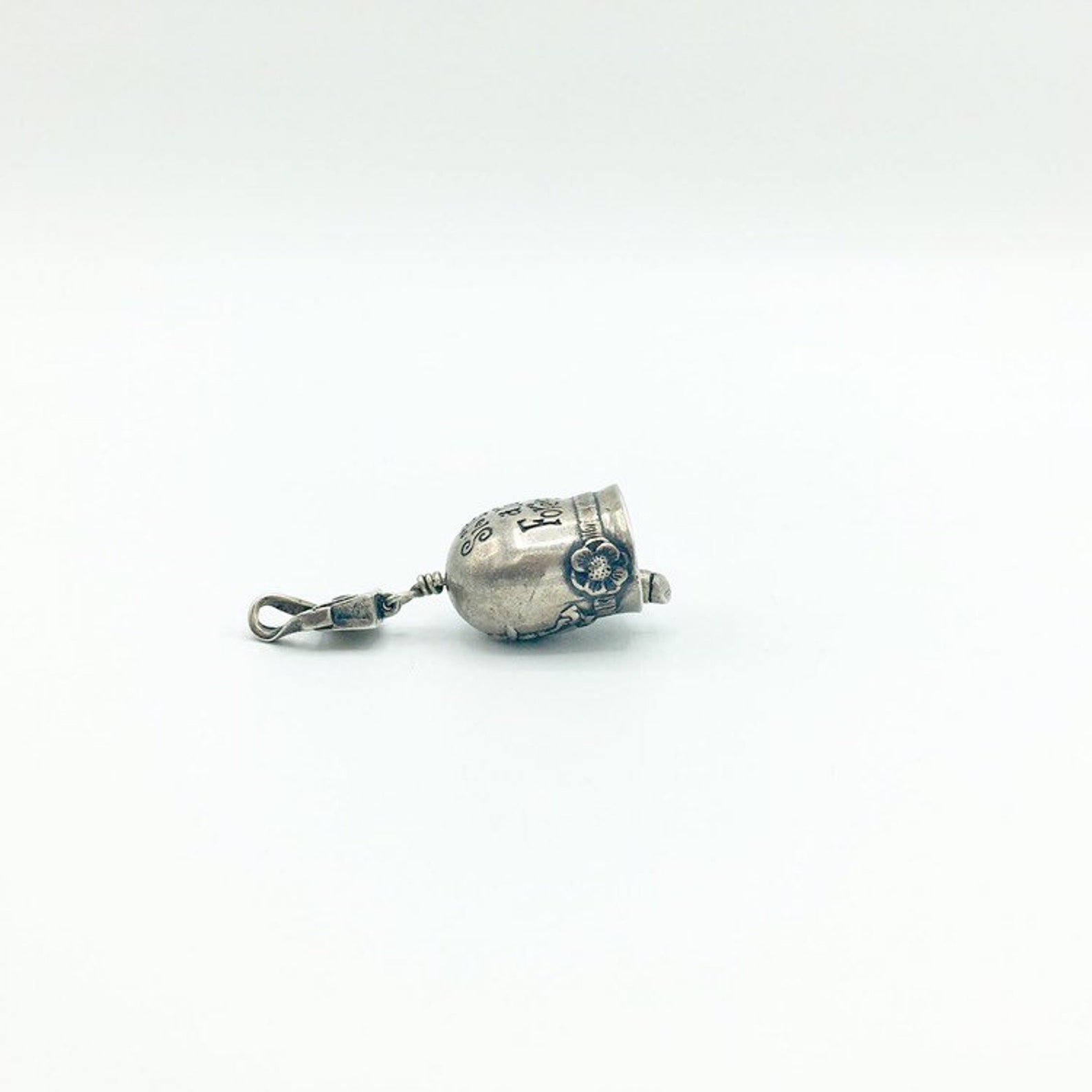 Vintage 925 STERLING Sisters Are Forever Double Side Bell Charm Pendant ...