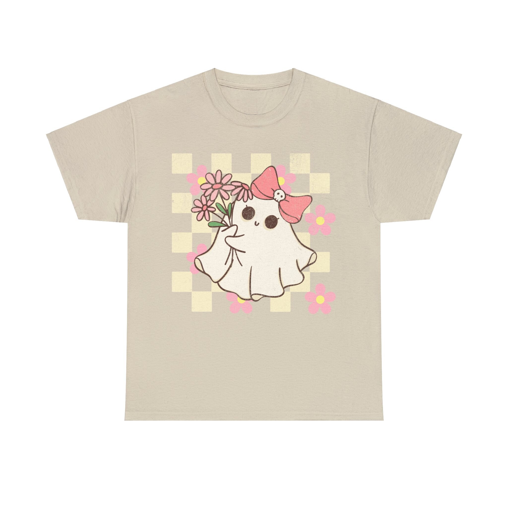 Soft Girl Era Viral Tik Tok Ghost Floral 90s Vintage Graphic Tee, Y2K ...